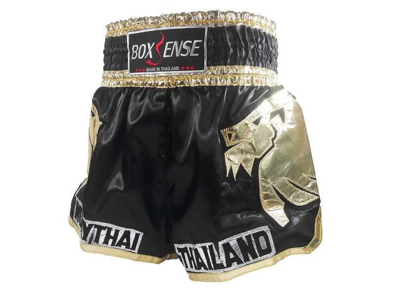 Short Muay Thai Enfants Boxsense : BXS-303-Or-K | LaboxeThai.com